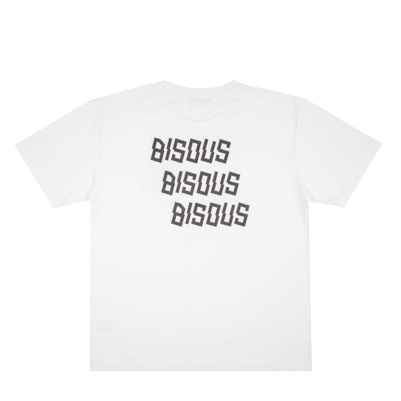 T-shirts Bisous X3 Back White – Bisous Skateboards